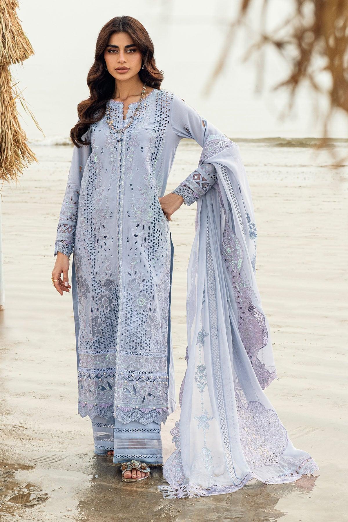 Design 7 - Nureh Khuwab Embroidered Stitched Collection – Janan