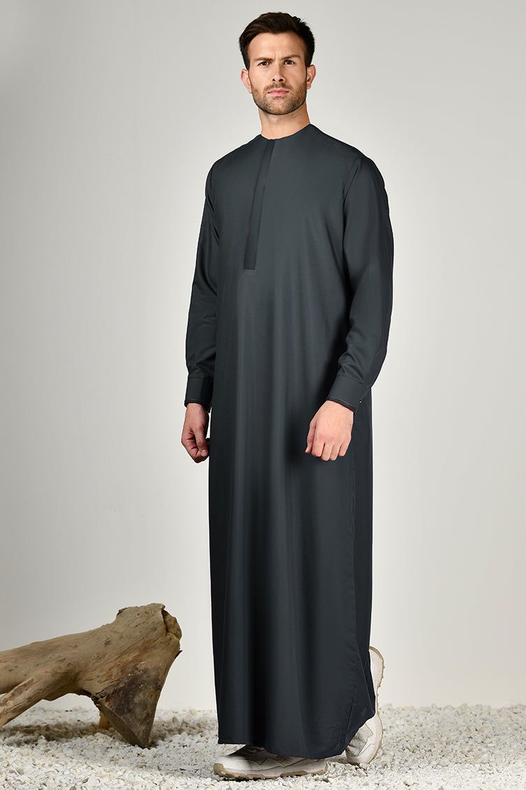 Blended Navy Blue Jubba - J. Junaid Jamshed – Janan