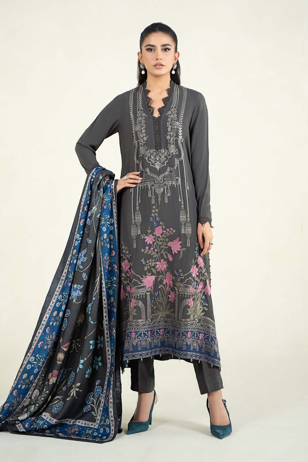Design 1A - Maria B M Prints Stitched – Janan