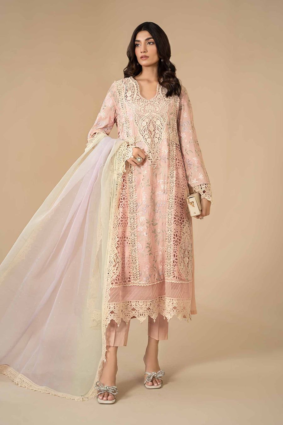 Design 7 - Maria B Luxury Stitched Lawn – Janan