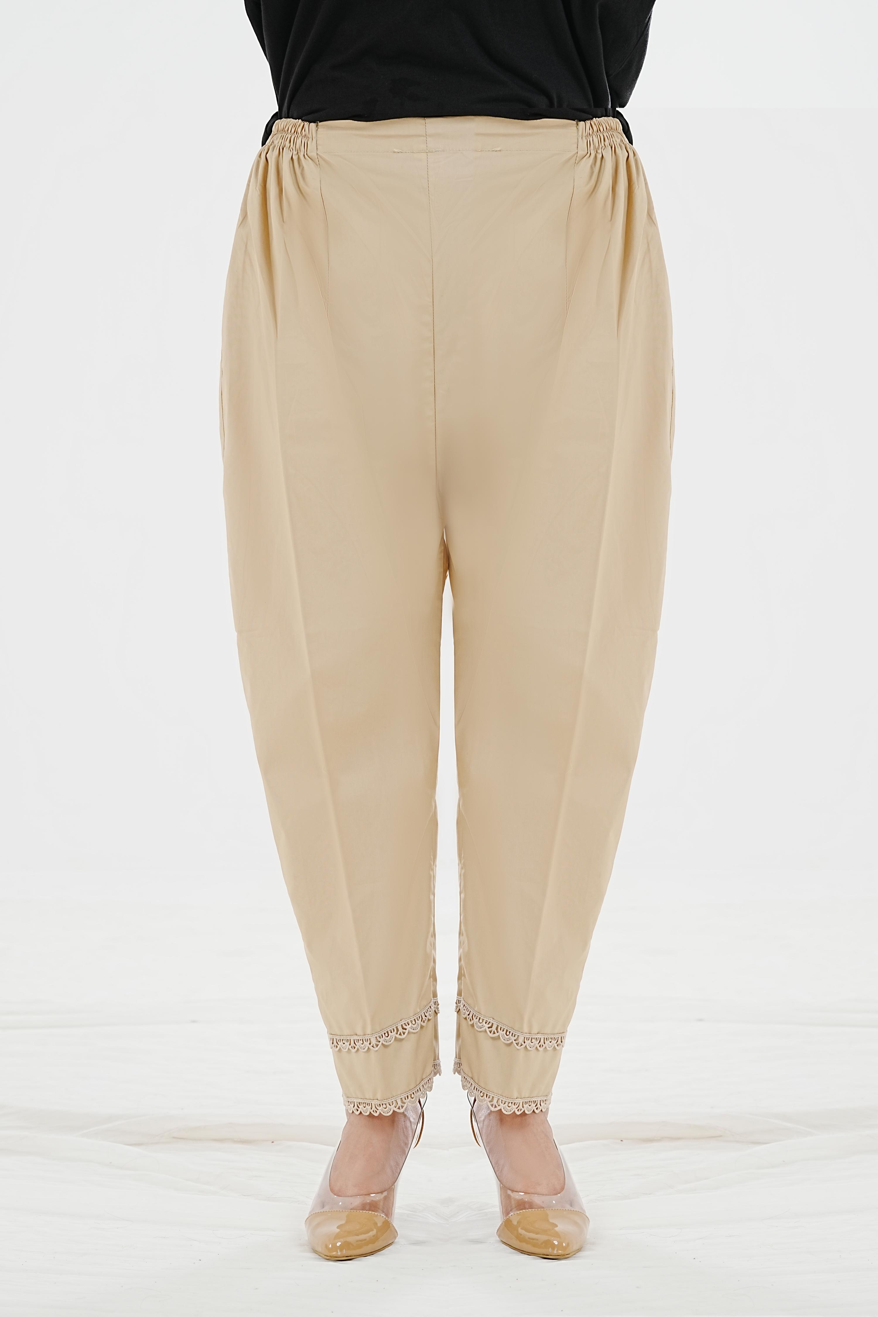 Layla Slim-Leg Cotton Trousers – Janan