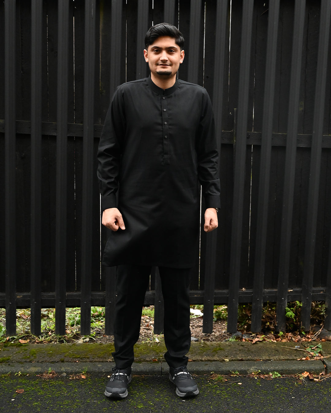 Cotton Plus Black Kurta Trouser - President by Gul Ahmed – Janan