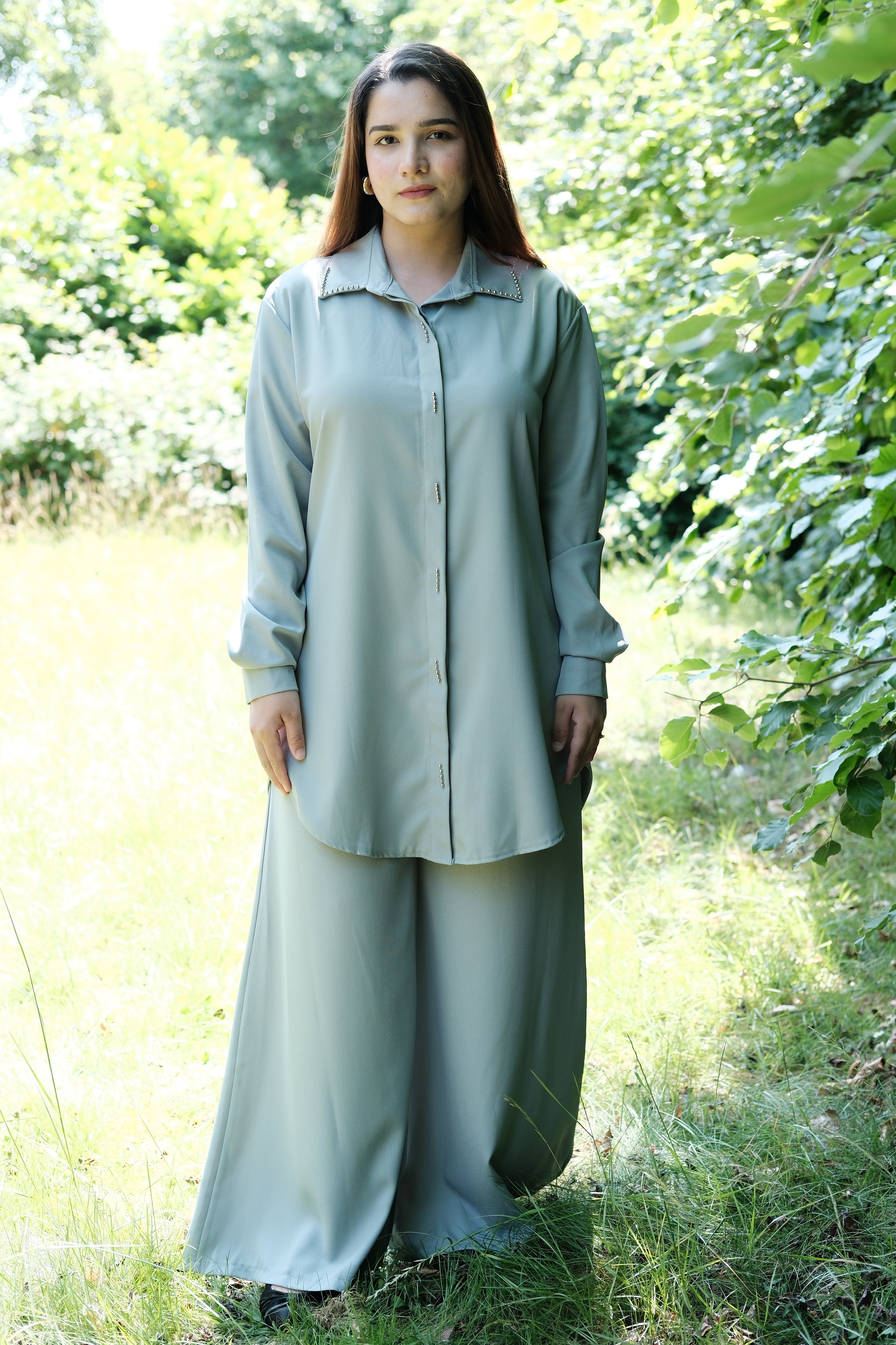 Aubre Sky Blue Co-Ord – Janan