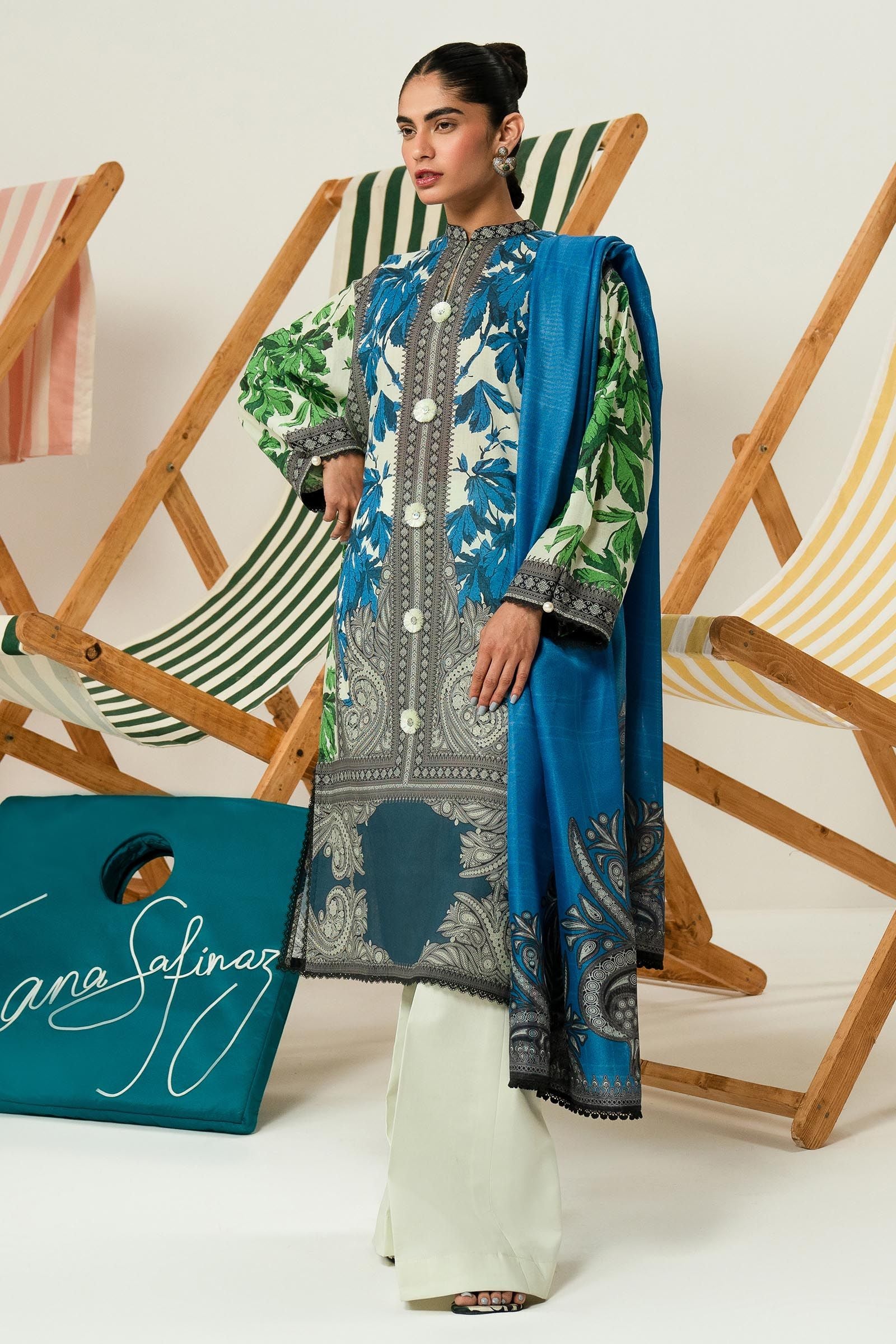 Design 21B - Sana Safinaz Mahay Stitched – Janan